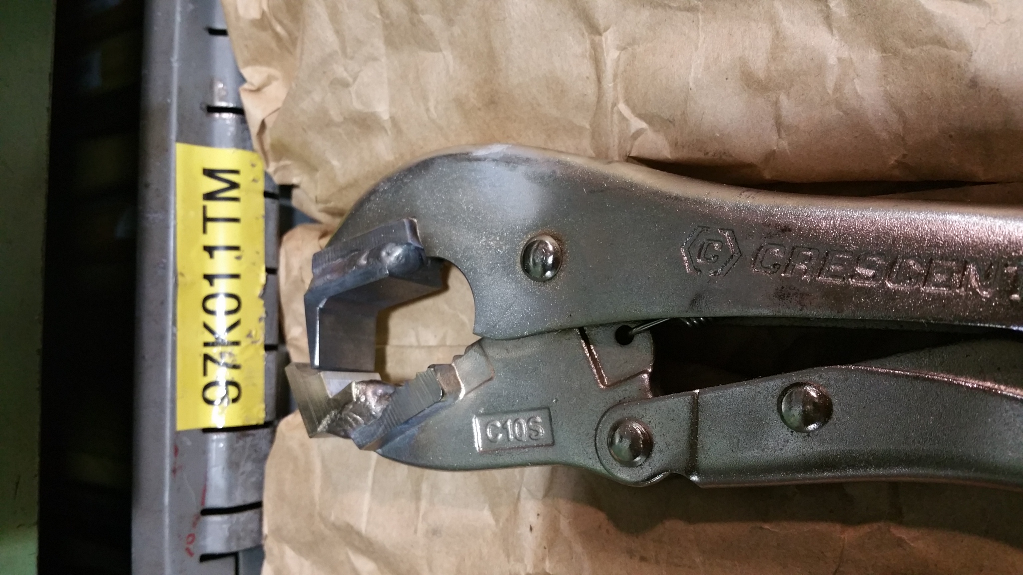 How do I clamp the shell front ring?