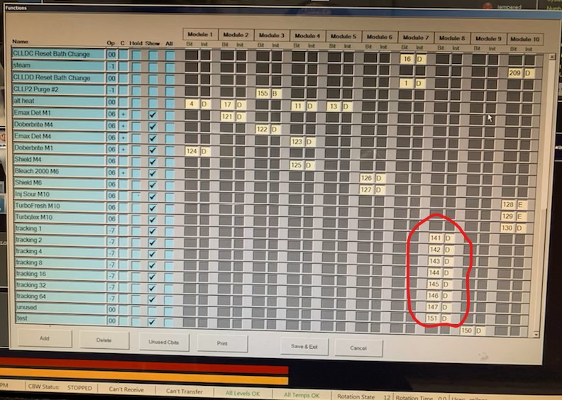 CBW Chemical Connections and Programming