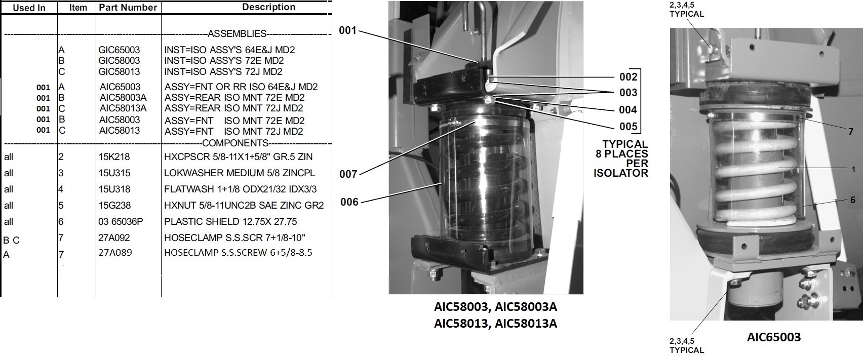 Hydrocushion and Isolator Vibration Isolation Systems