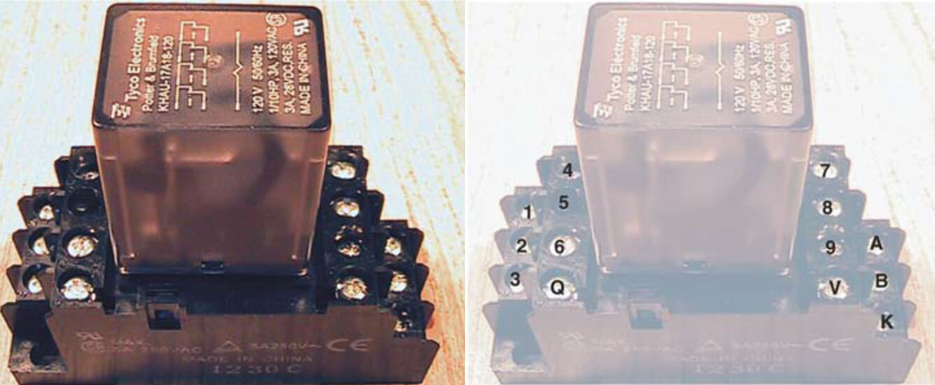 Milnor® Relays and Relay Base Designation