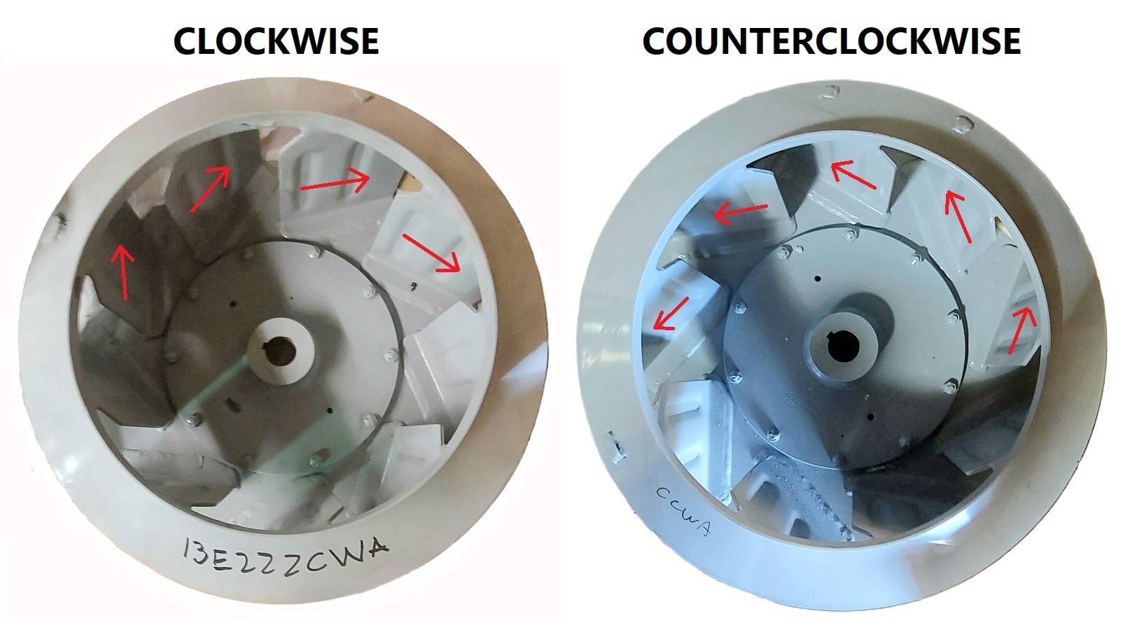 Determining Direction of a Dryer Blower Wheel